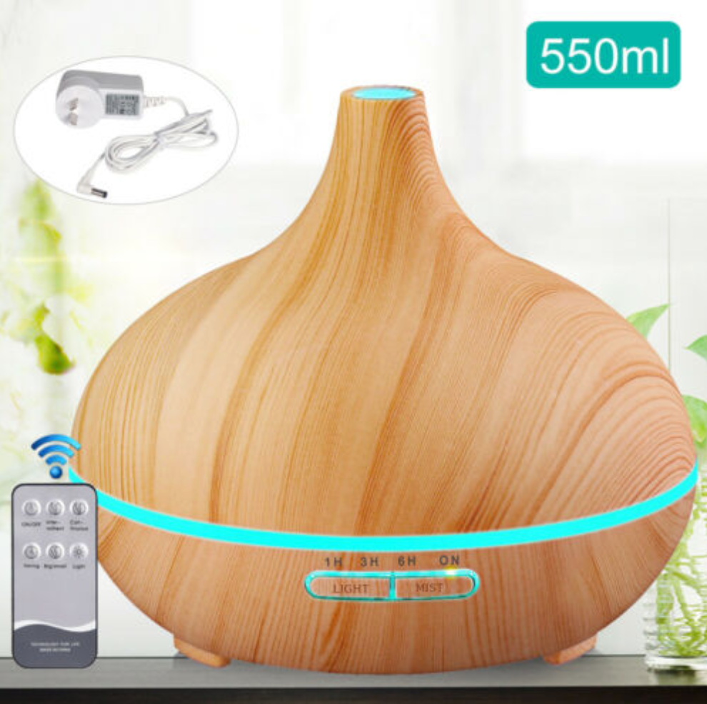 Ultrasonic Aromatherapy Diffuser Electric Air Humidifier 550 ml ...
