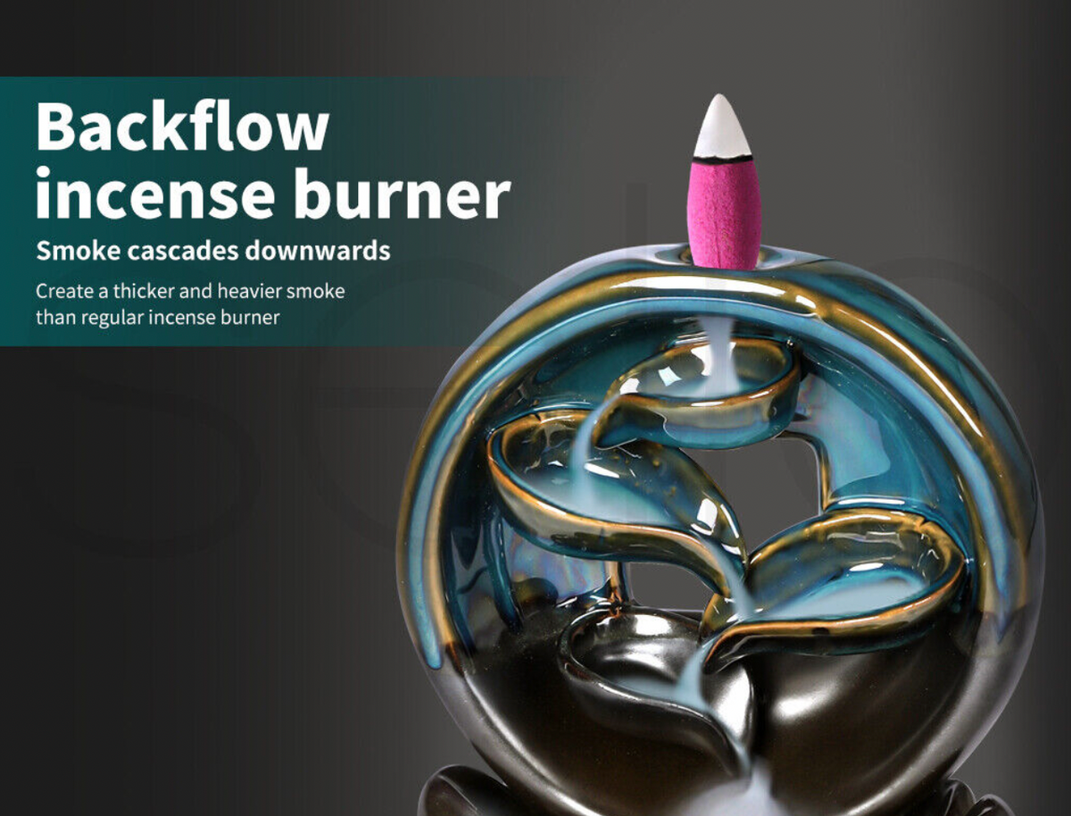 Ceramic Tower Backflow Incense Burner – Incense Burner Australia