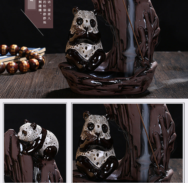 Panda Backflow Incense Burner plus Free 50 cones - Shanghai Stock ...