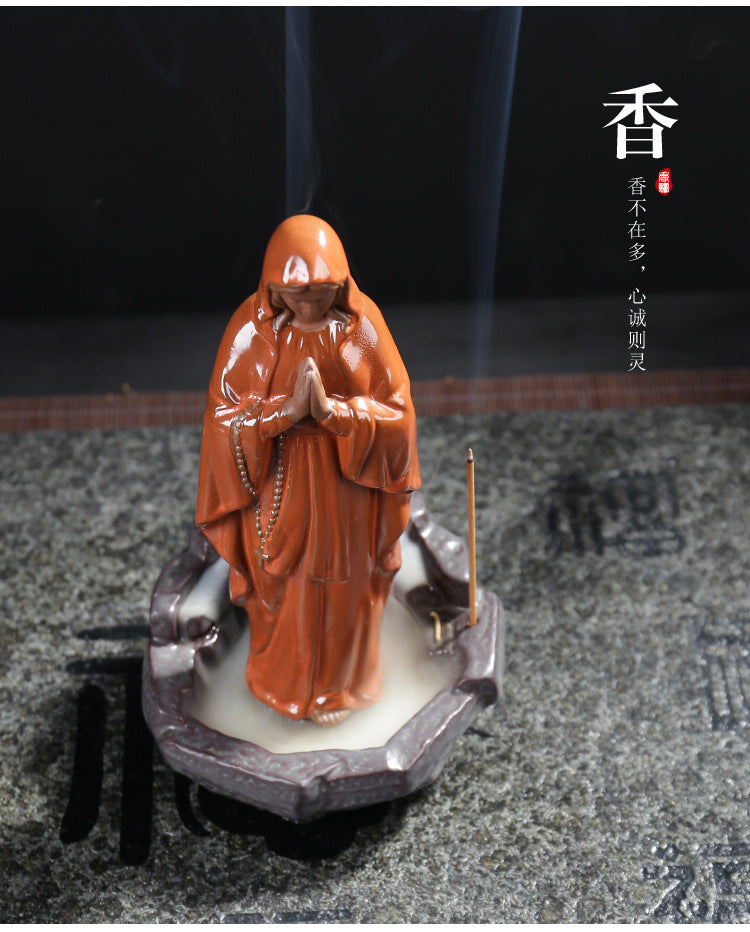 Virgin Mary Statue Backflow Incense Burner - Shanghai Stock – Incense ...